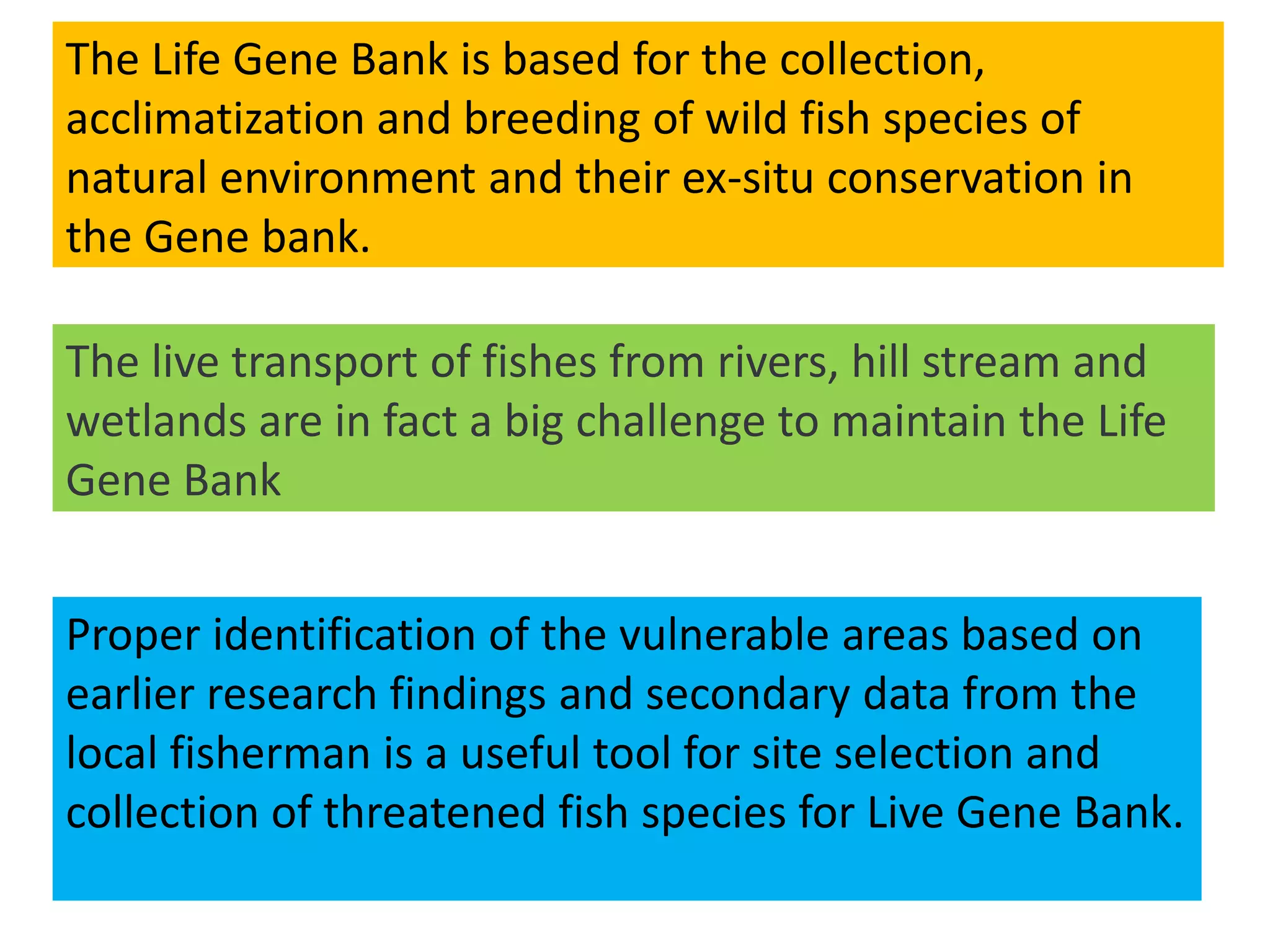 fish genetics and conservation of aquatic species | PPTX