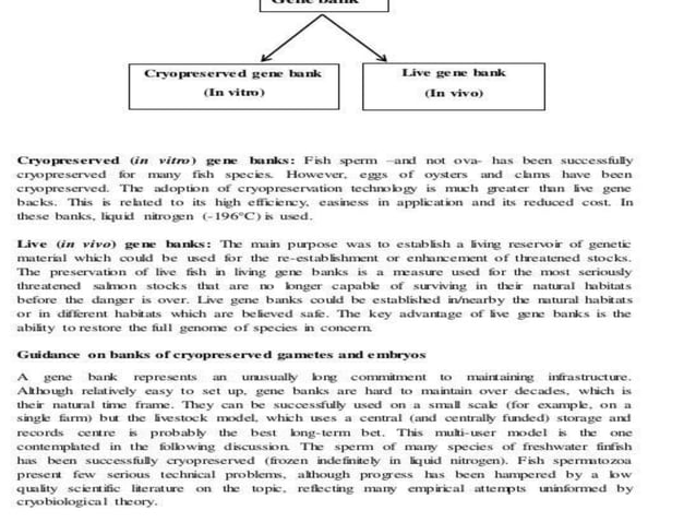 fish genetics and conservation of aquatic species | PPTX | Fish and ...