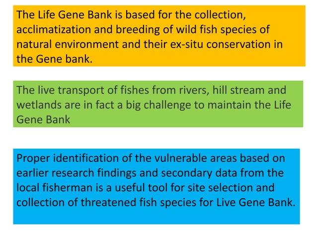 fish genetics and conservation of aquatic species | PPTX | Fish and ...
