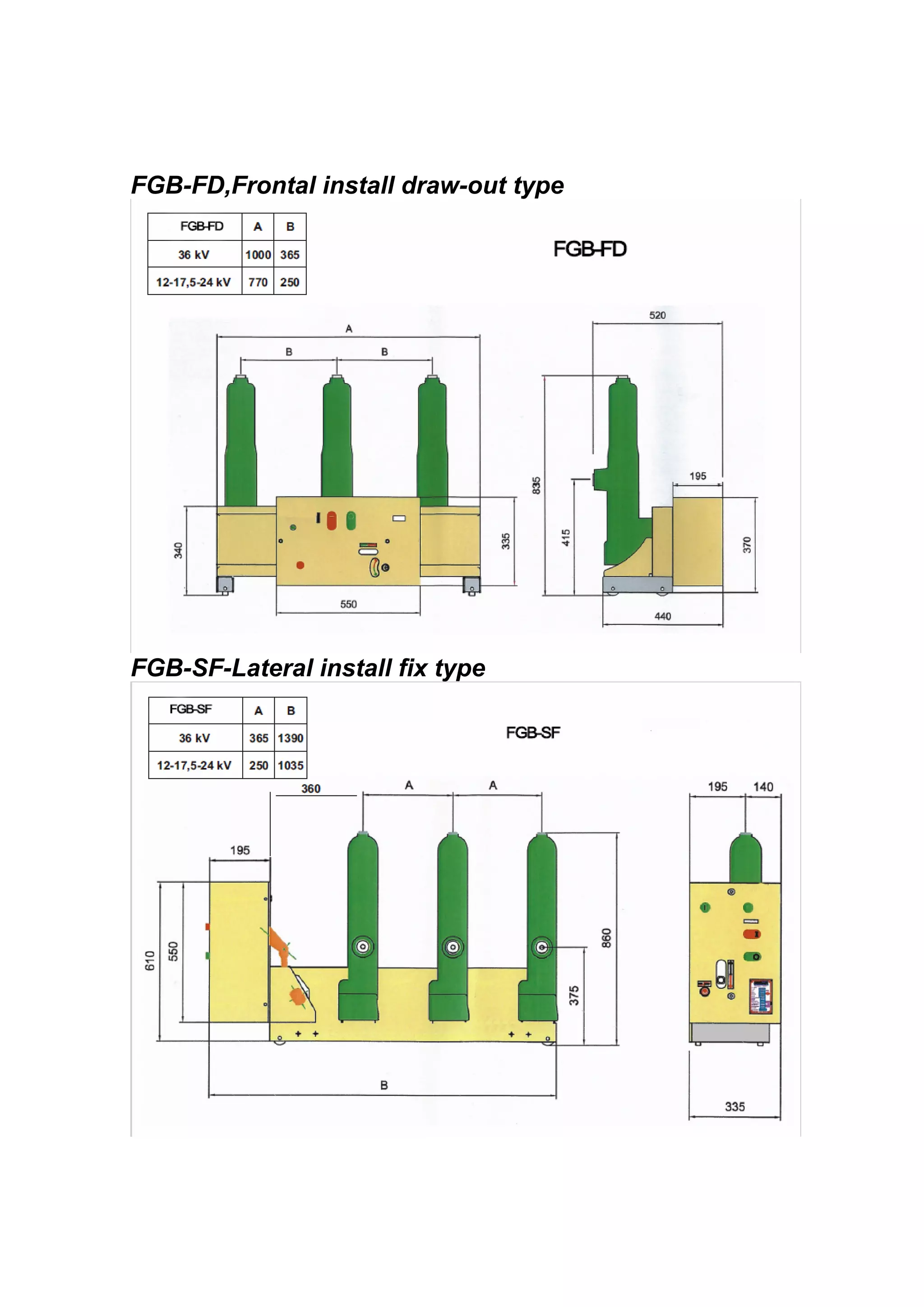 Fgb indoor sf6 circuit breaker | PDF