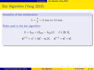 Bat algorithm for Topology Optimization in Microelectronic Applications | PDF | Physics | Science