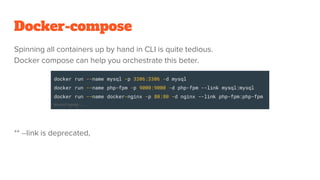 Laravel, docker, kubernetes | PPTX