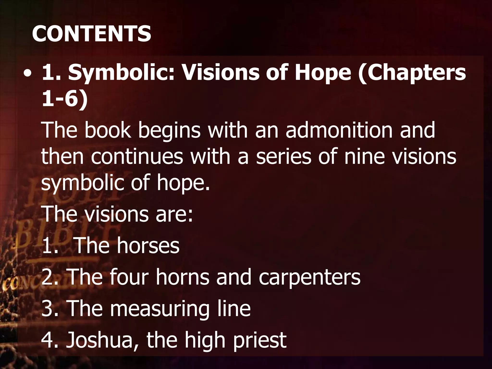 The Book of Zechariah | PPTX