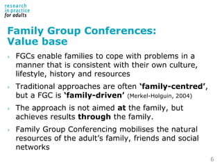 Family group conferencing with adults | PPTX