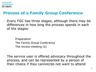 Family group conferencing with adults | PPTX