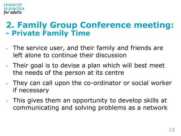 Family group conferencing with adults | PPTX | Daycare and Pre-School ...