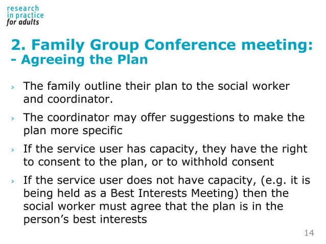 Family group conferencing with adults | PPTX | Daycare and Pre-School ...