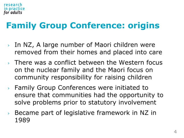 Family group conferencing with adults | PPTX | Daycare and Pre-School ...