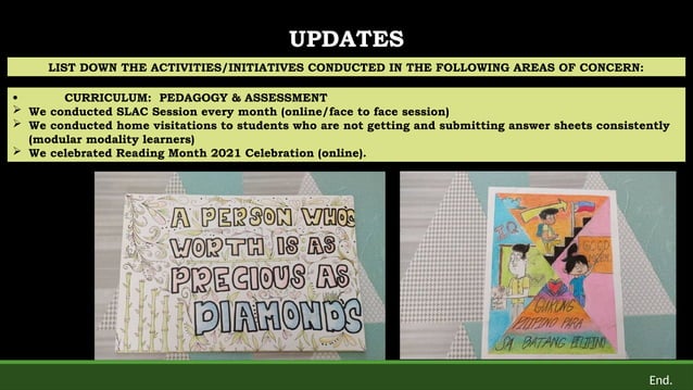 FGD-MATINAPANGI NHS Sample Monitoring PPT | PPTX