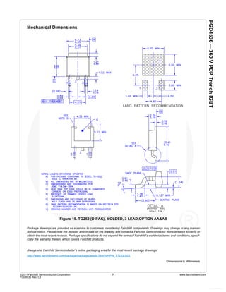 Original IGBT FGD4536 4536 50A 360V TO-252 New | PDF
