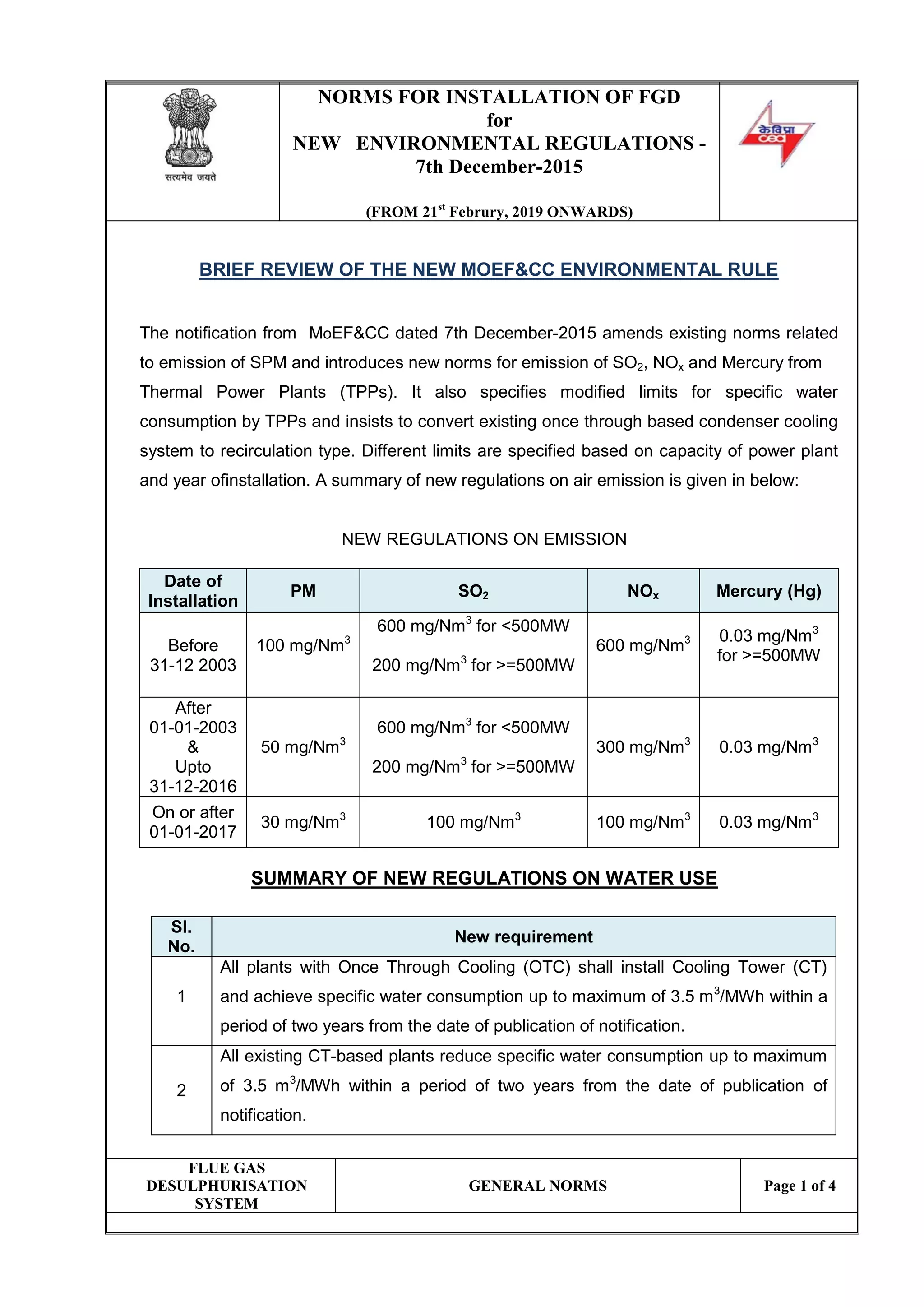 Fgd general norms | PDF