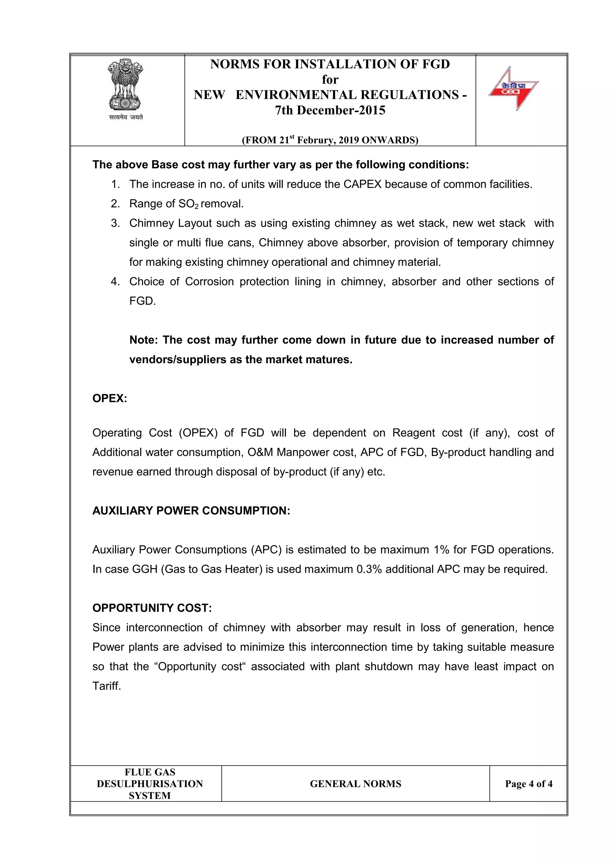 Fgd general norms | PDF