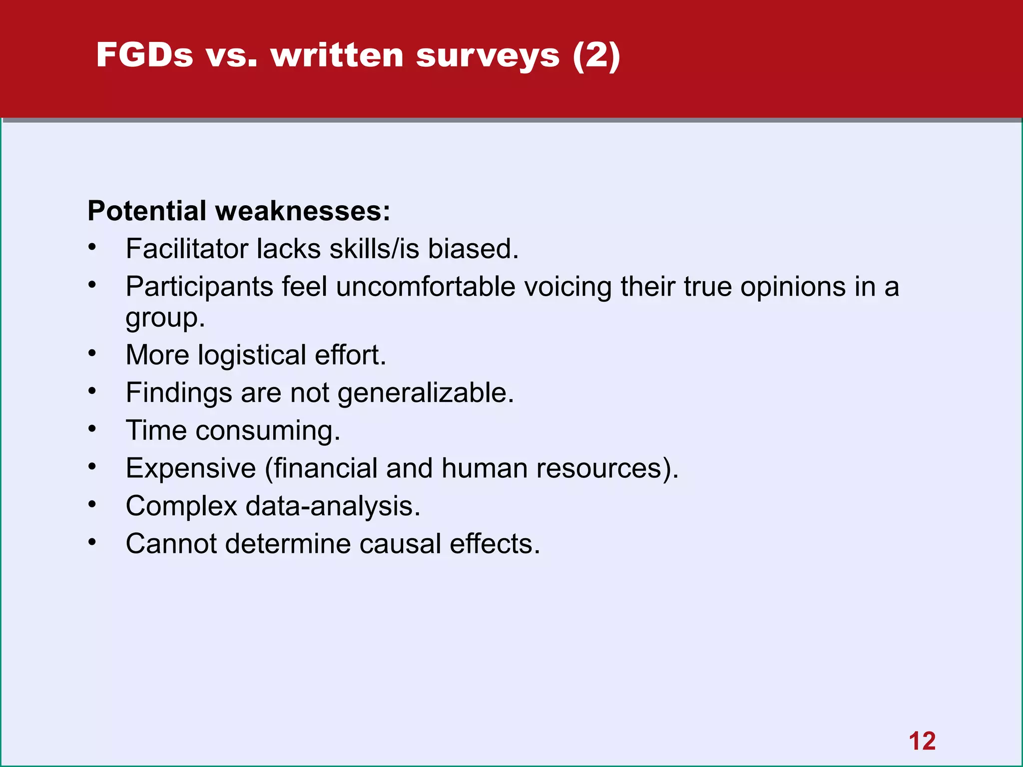 Focus Group Discussions – a step-by-step guide | PPT