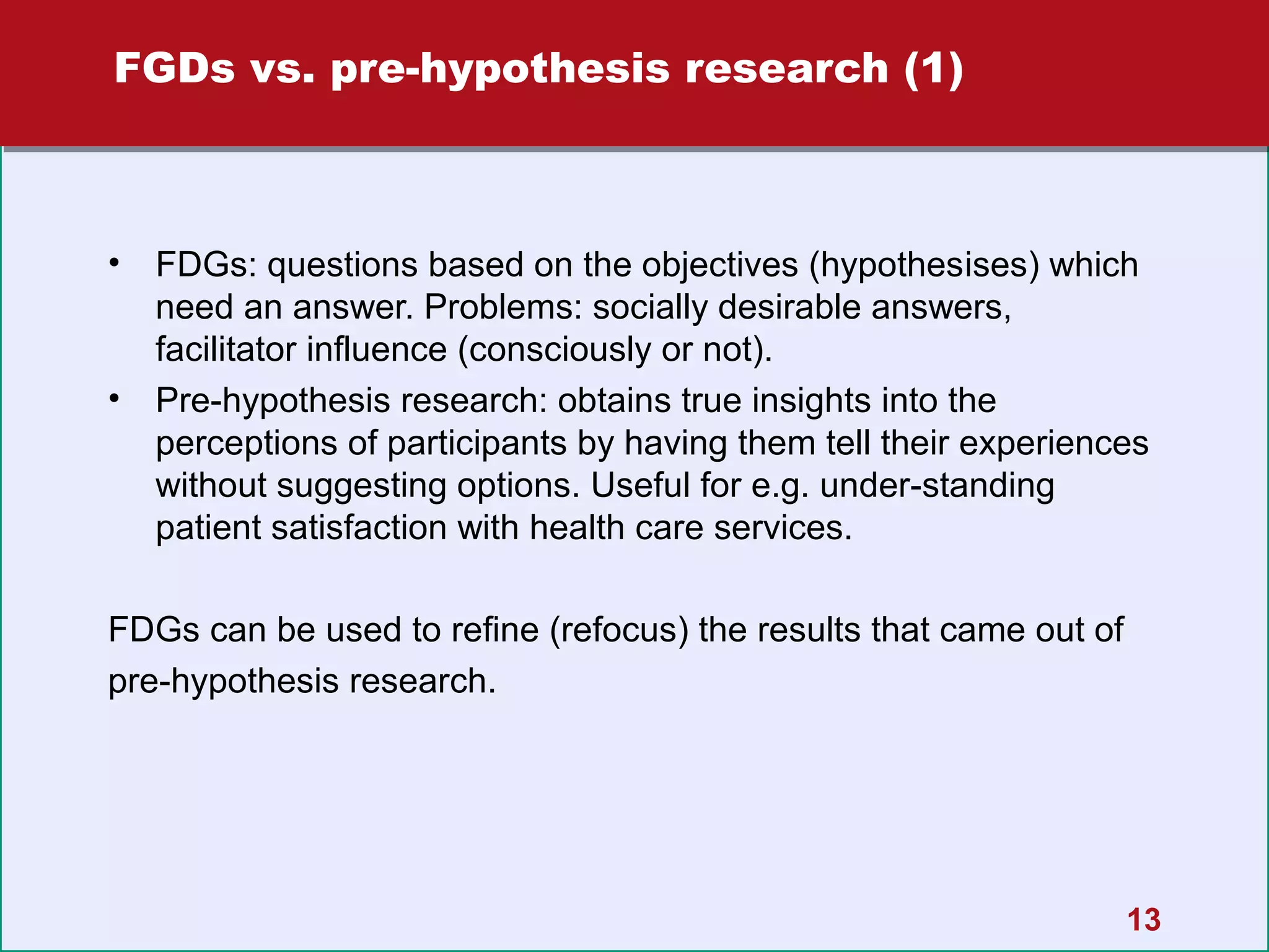 Focus Group Discussions – a step-by-step guide | PPT