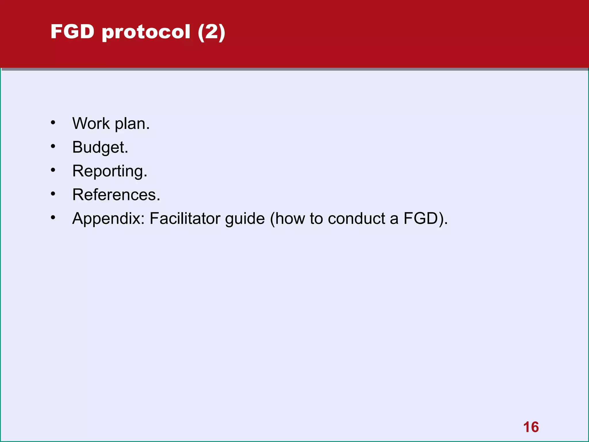 Focus Group Discussions – a step-by-step guide | PPT