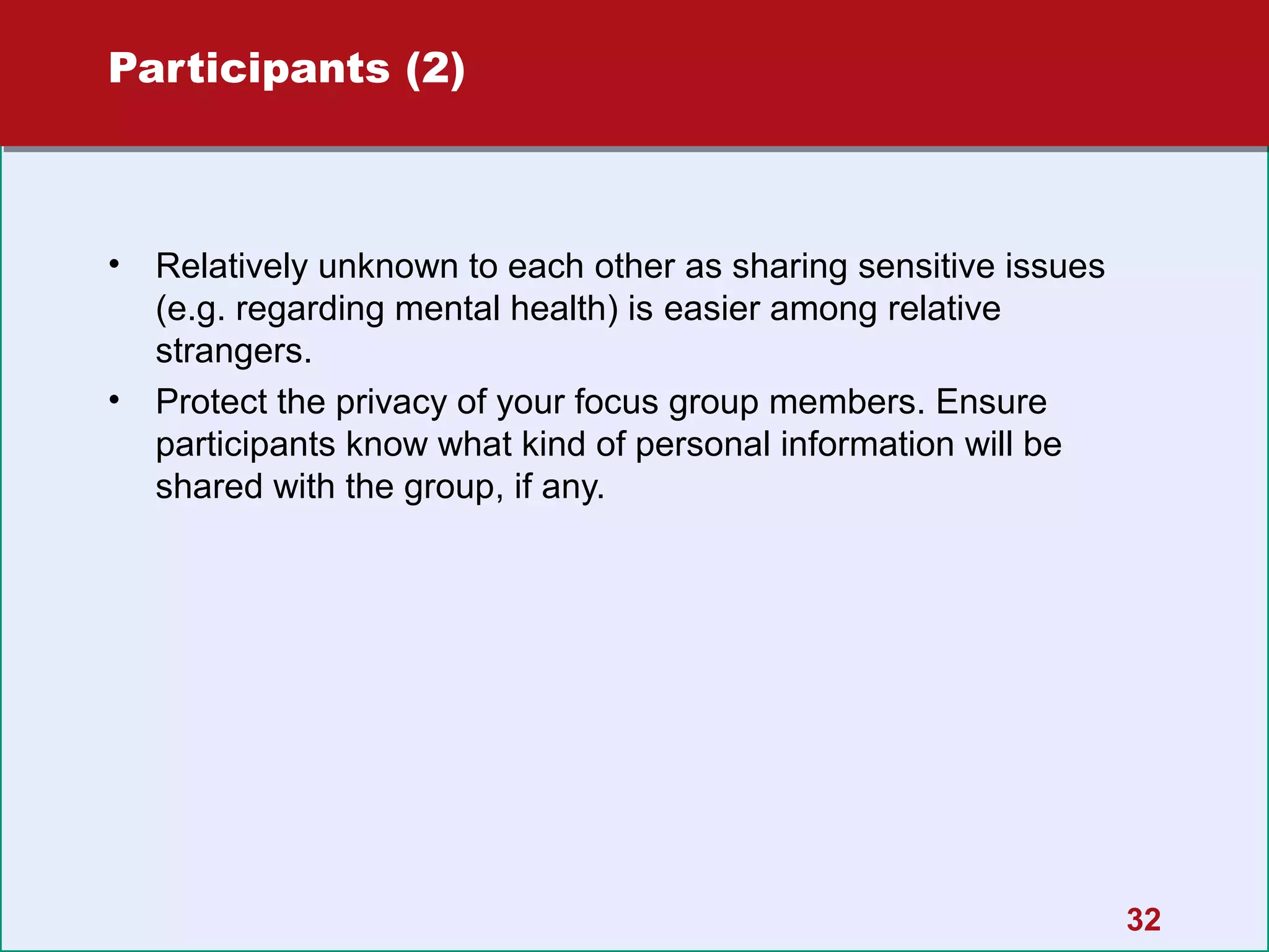 Focus Group Discussions – a step-by-step guide | PPT