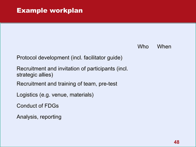 Focus Group Discussions – a step-by-step guide | PPT