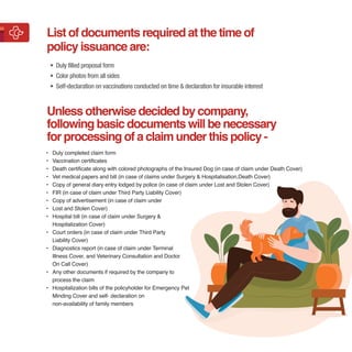 FG Dog Health Cover - Future Generali | PDF | Pet Insurance | Insurance