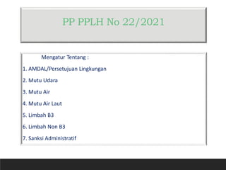FGD PP 22 Tahun 2021 Tentang PPPLH.pptx