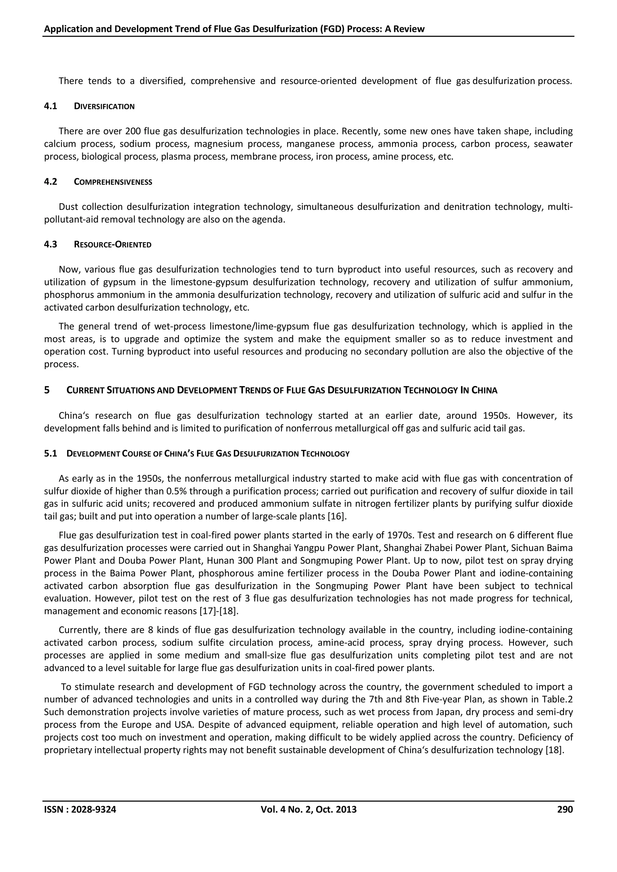 Fgd process paper | PDF