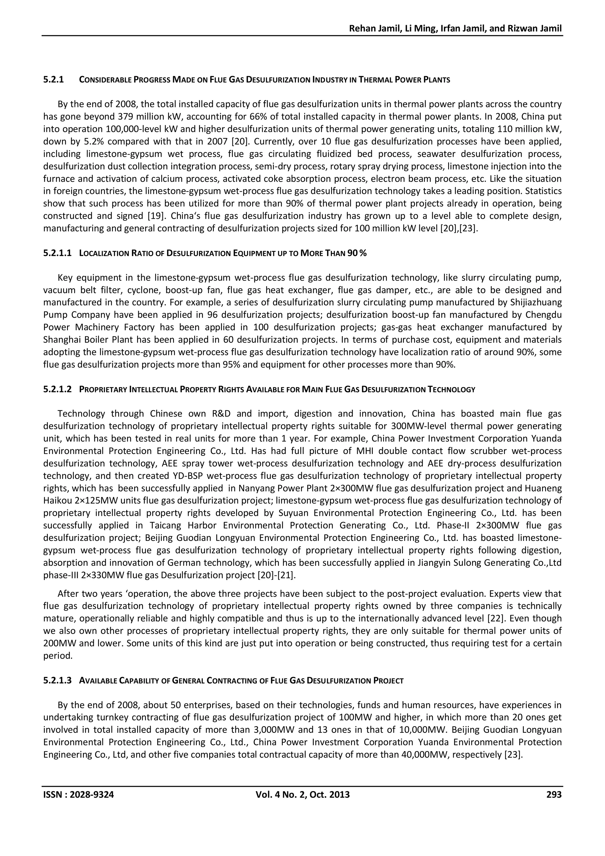 Fgd process paper | PDF