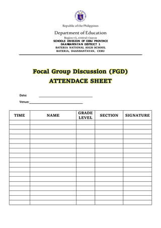 Fgd report | DOCX