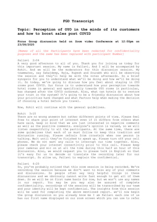 Transcript of Focus Group Discussion | PDF