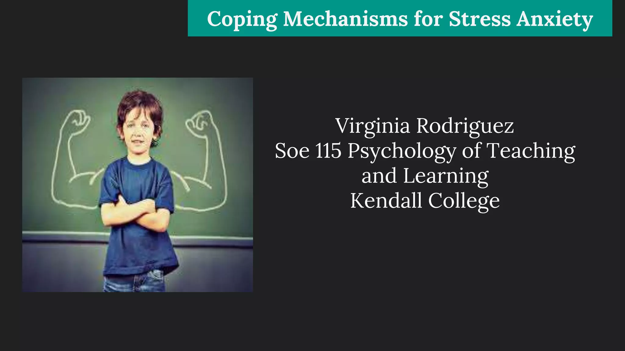 Coping mechanisms for stress & anxiety | PPT
