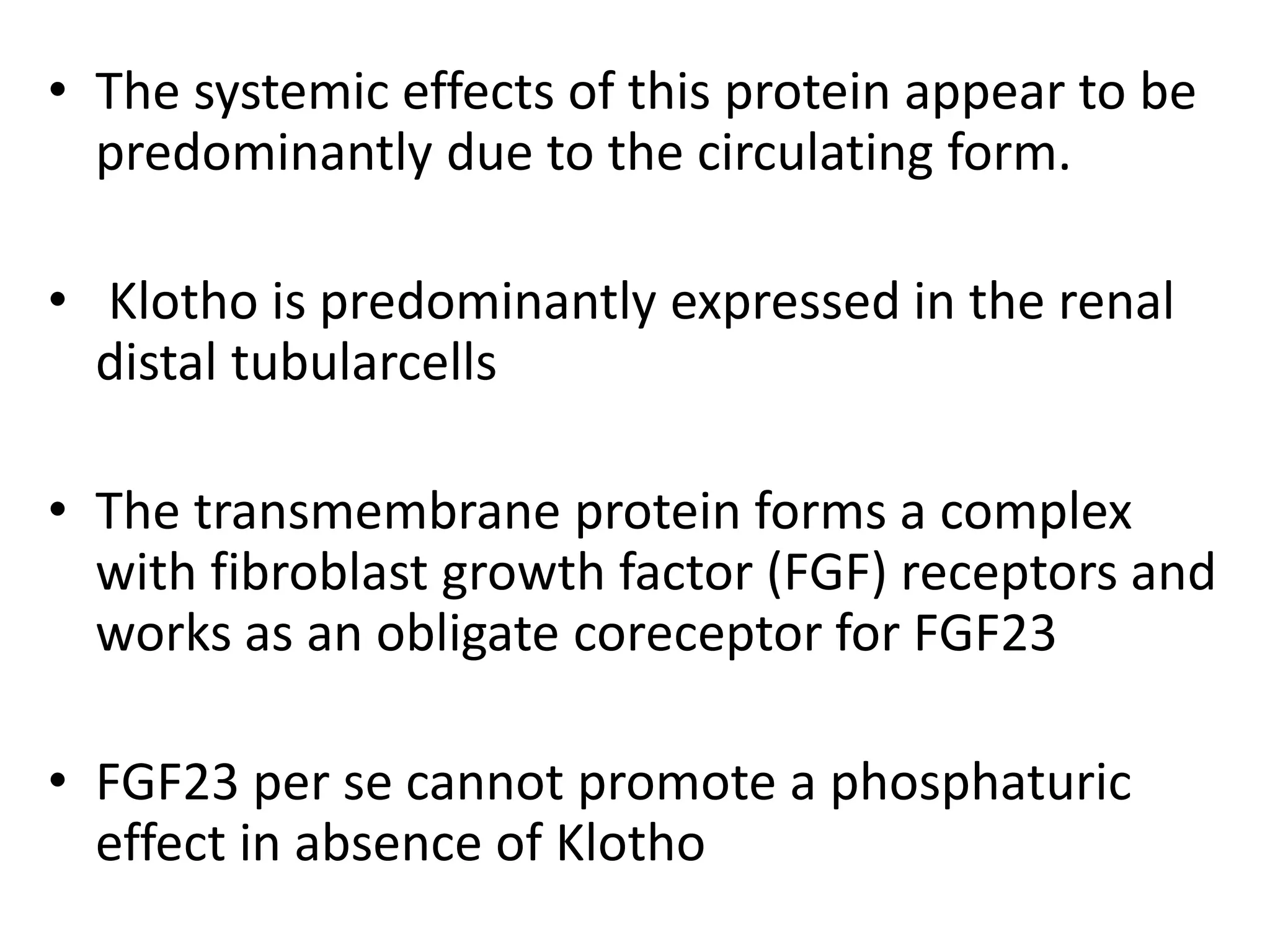 Fgf 23 and klotho | PPTX