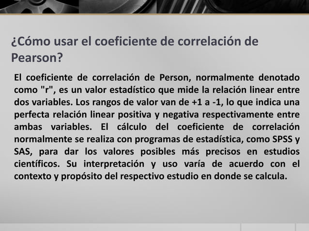 CORRELACION DE PEARSON | PPT