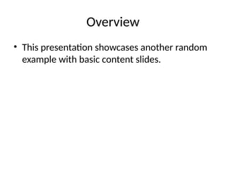 Random Presentation By Fuhran Khalil uip | PPTX