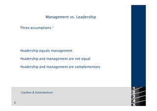 Management and Leadership Presentation | PDF