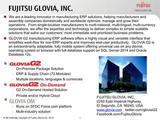 Fujitsu Glovia, Inc. :: Company Overview | PPT