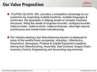 Fujitsu Glovia, Inc. :: Company Overview | PDF