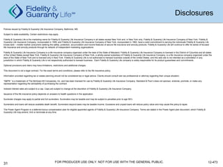 FG Life-Gold Universal Life Overview | PPT