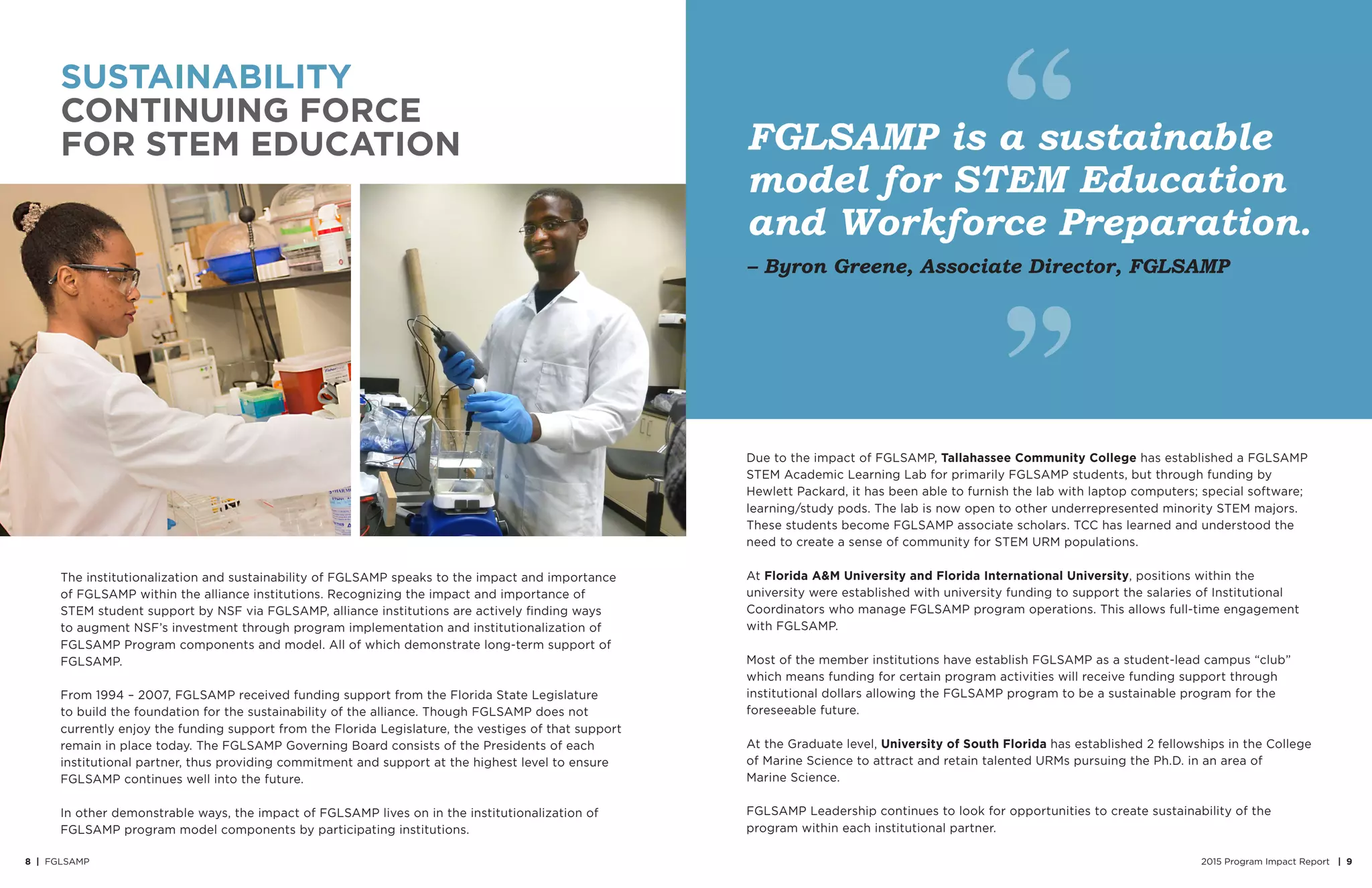 Fglsamp 2015 Program Impact Report | PDF