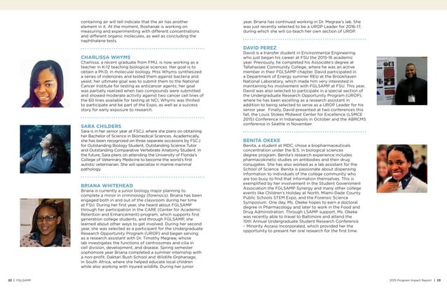 Fglsamp 2015 Program Impact Report | PDF