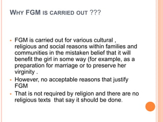 female genital mutilation | PPTX