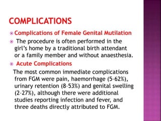 Female Genital Mutilation | PPTX