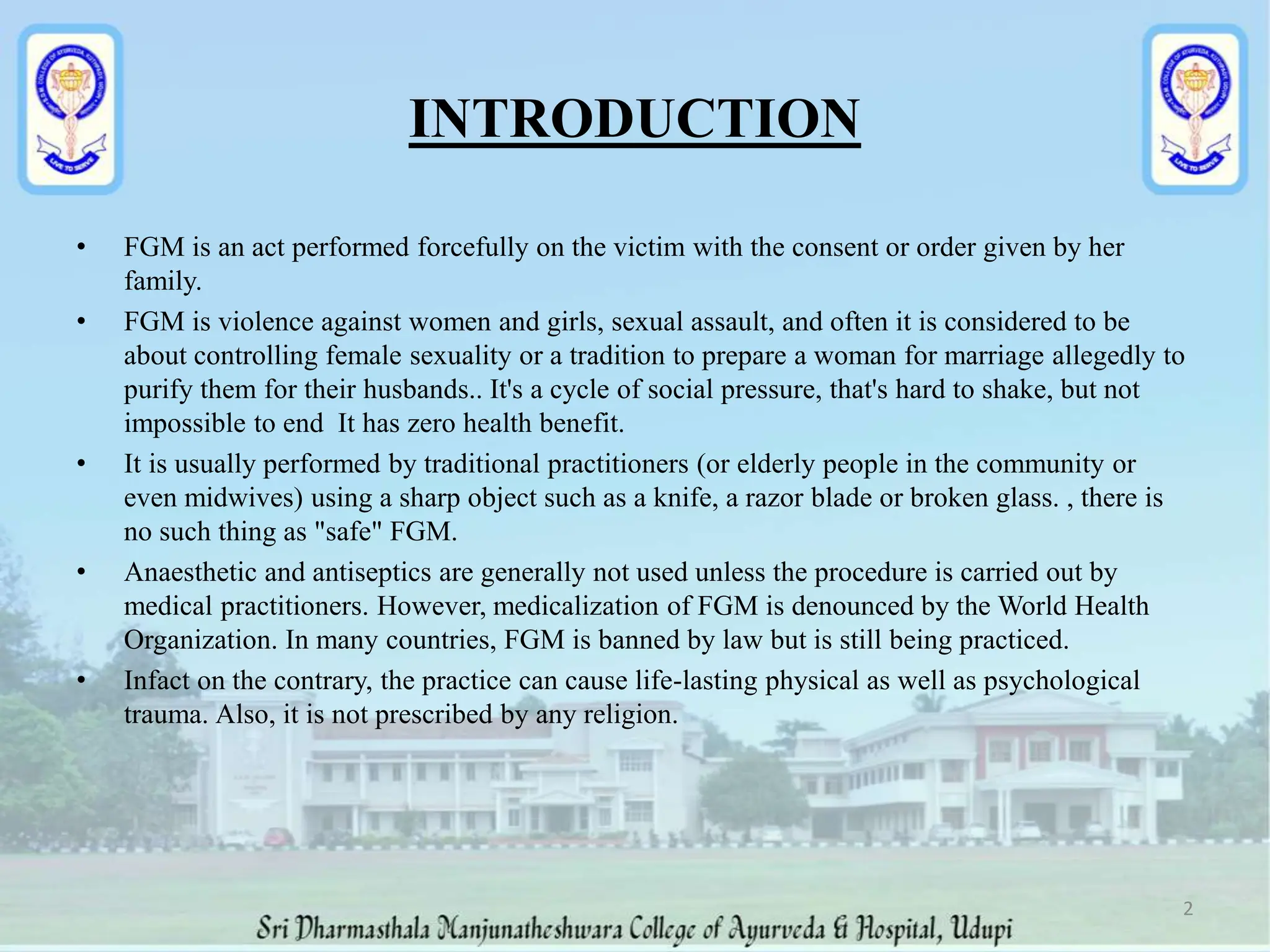 Female genital multilation (fgm) by Dr Bhavishya C M.pptx