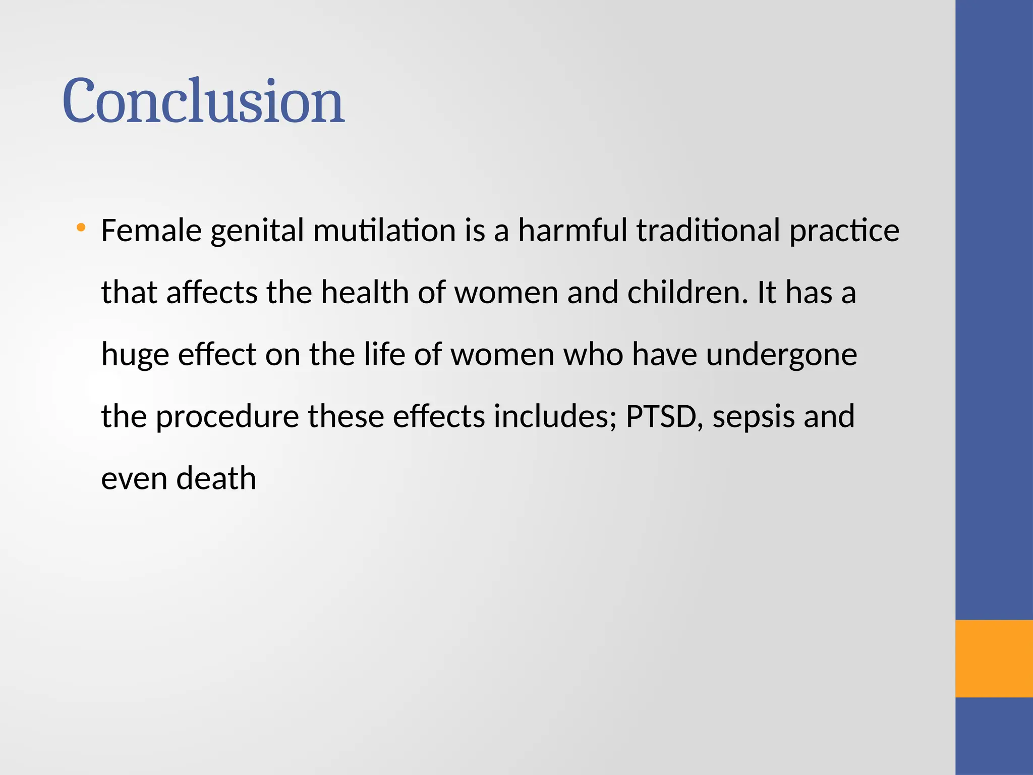 female genital mutilation circumstitpptx | PPTX
