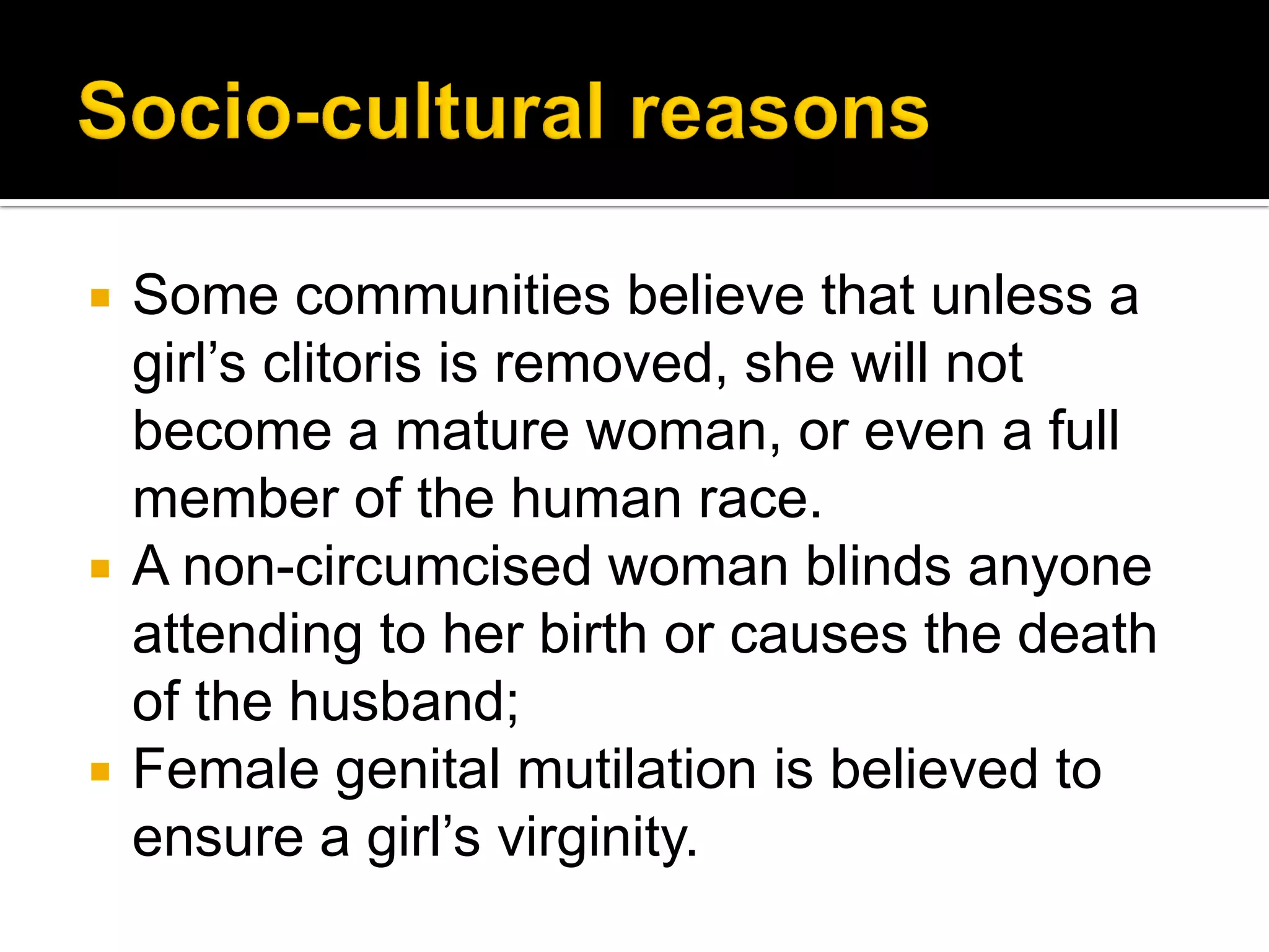 Femal genital mutilation | PDF