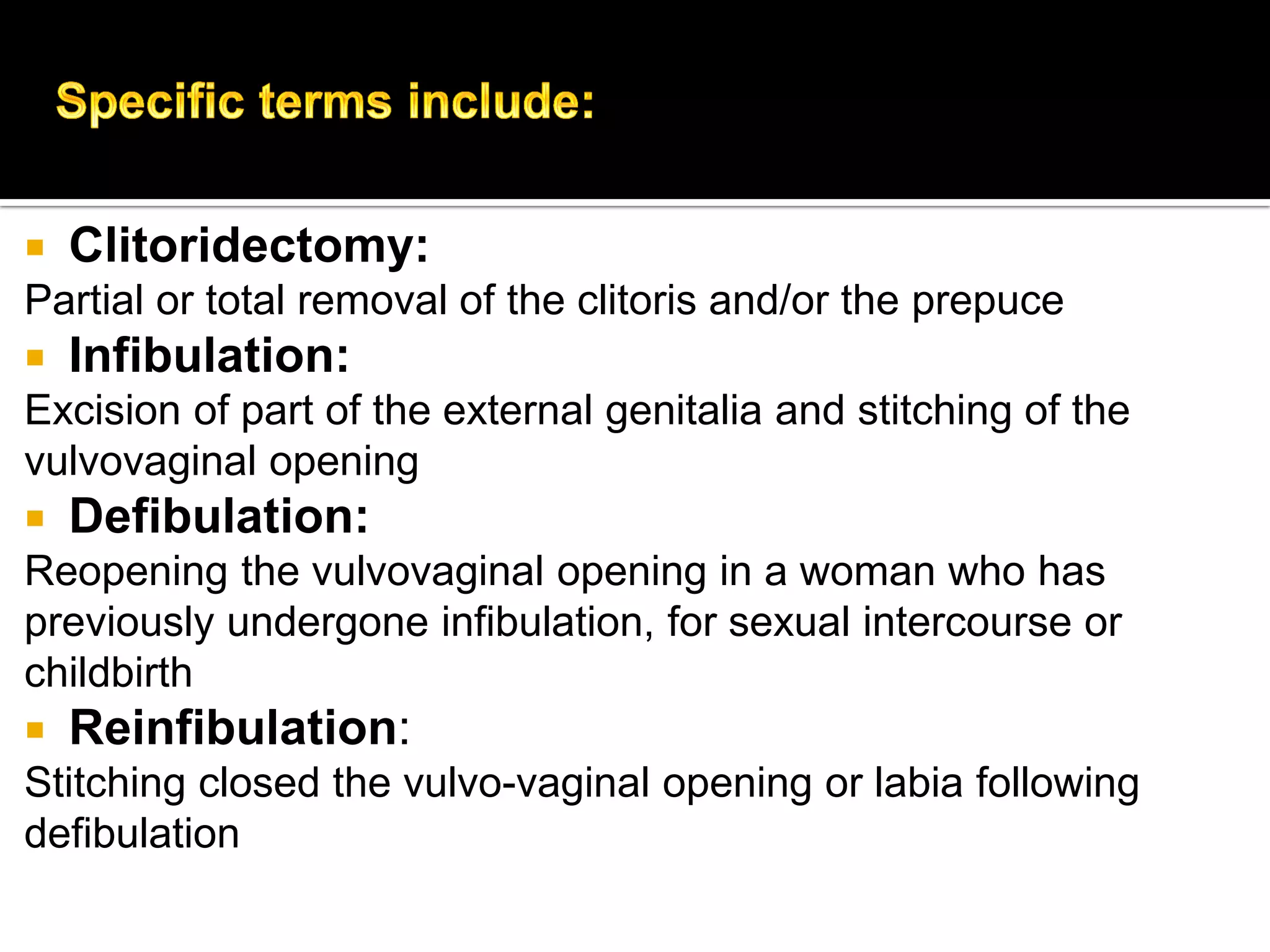Femal genital mutilation | PDF