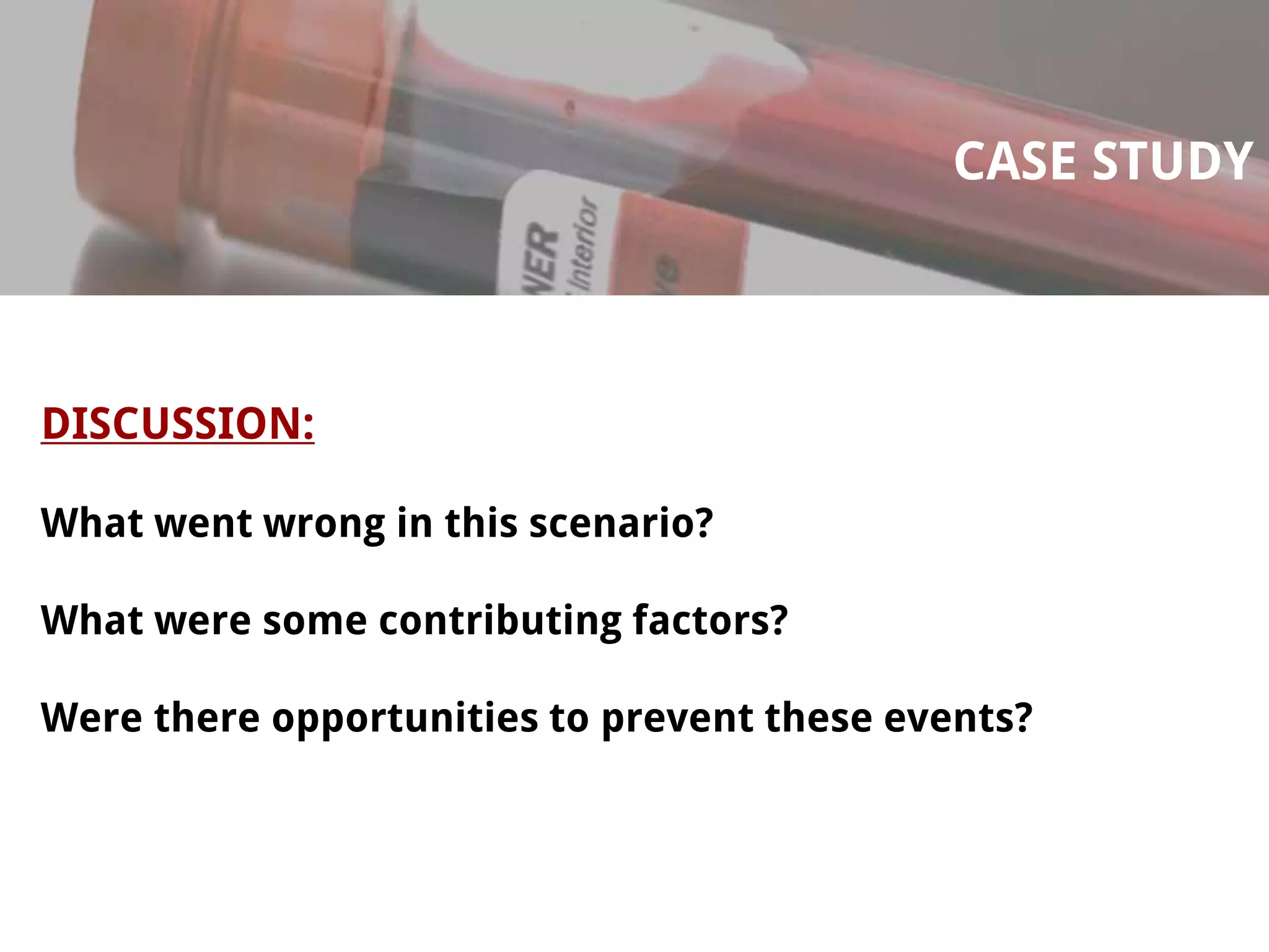 Wrong Blood in Tube Errors: Legal Issues and Recommendations | PPTX