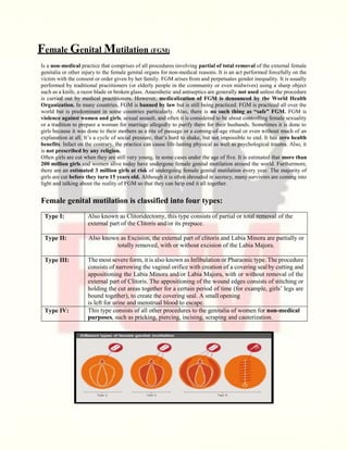 Female genital mutilation (FGM) | PDF
