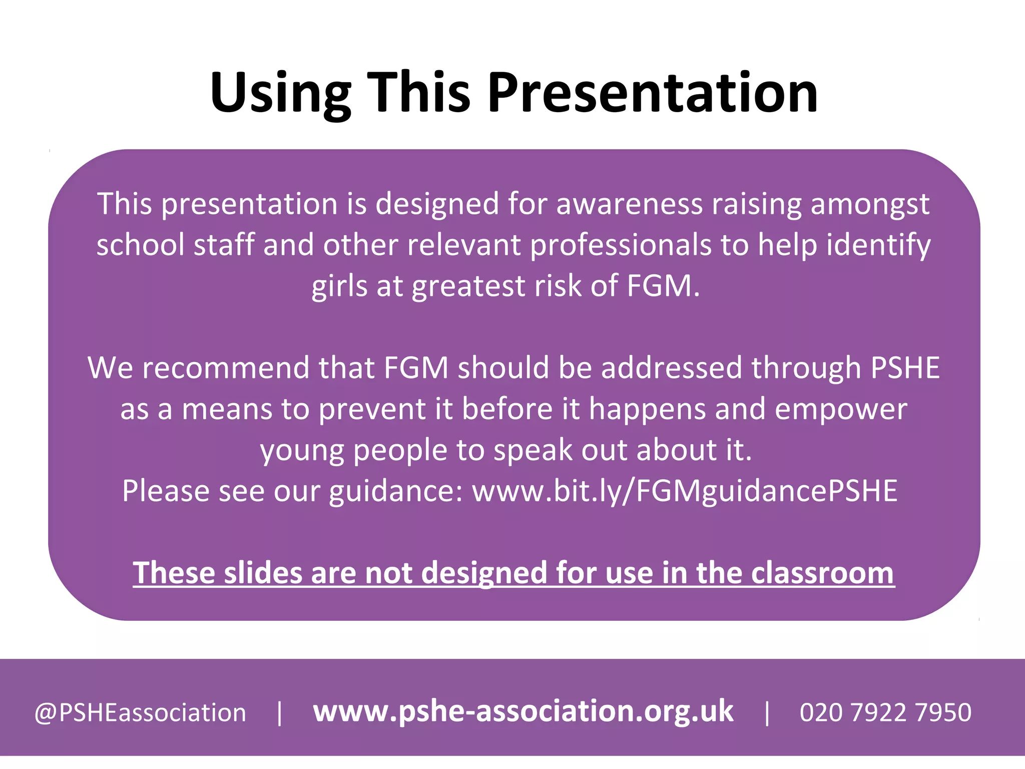 FGM Warning Signs | PPT