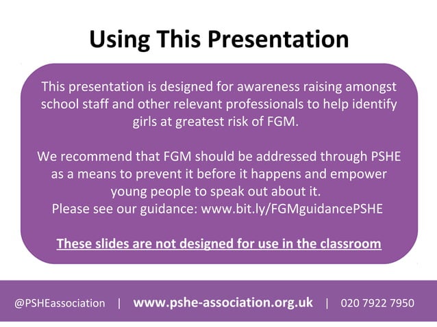 FGM Warning Signs | PPT