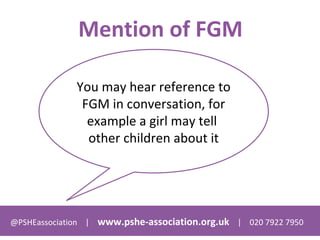 FGM Warning Signs | PPT