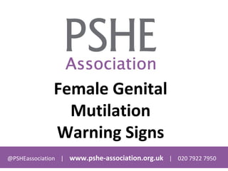 FGM Warning Signs | PPT