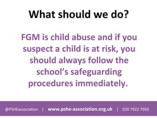 FGM Warning Signs | PPT